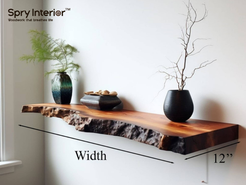 Custom live edge shelves - The easy way to have a favorite shelf