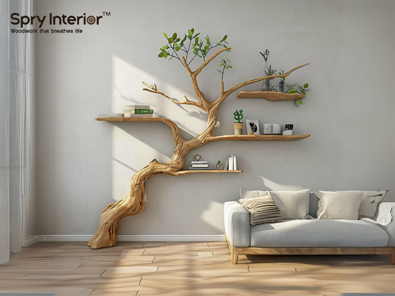 Wall Tree Bookshelf in San Francisco - A Unique Blend of Nature and Mo