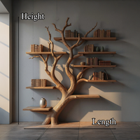 Custom Wood Shelf Tree Branch Shelf Mid Century Decor SINLTB128