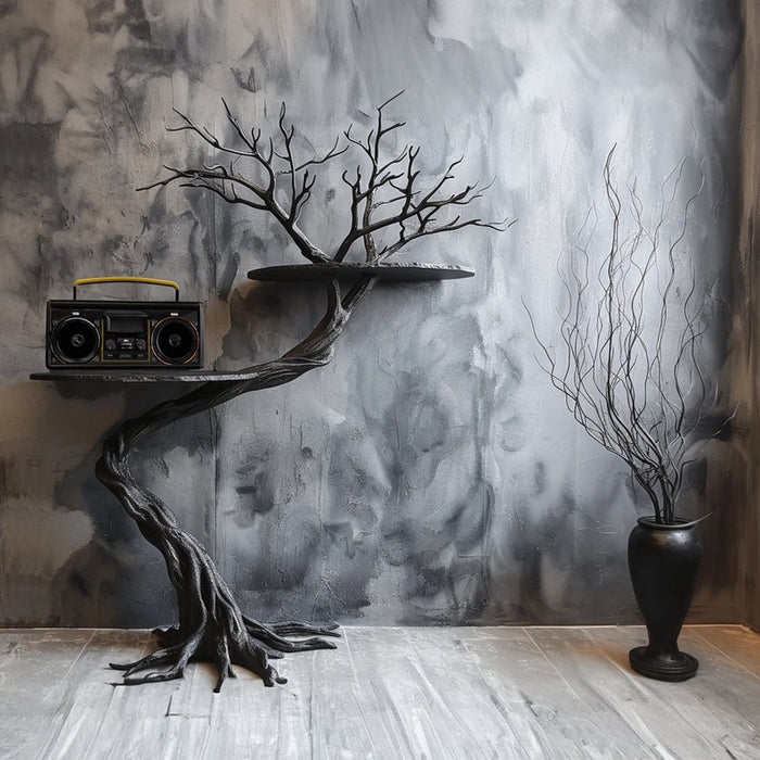 Handmade Wild Mulberry Wood Tree Shelf For Elegant Living Rooms SINLTB