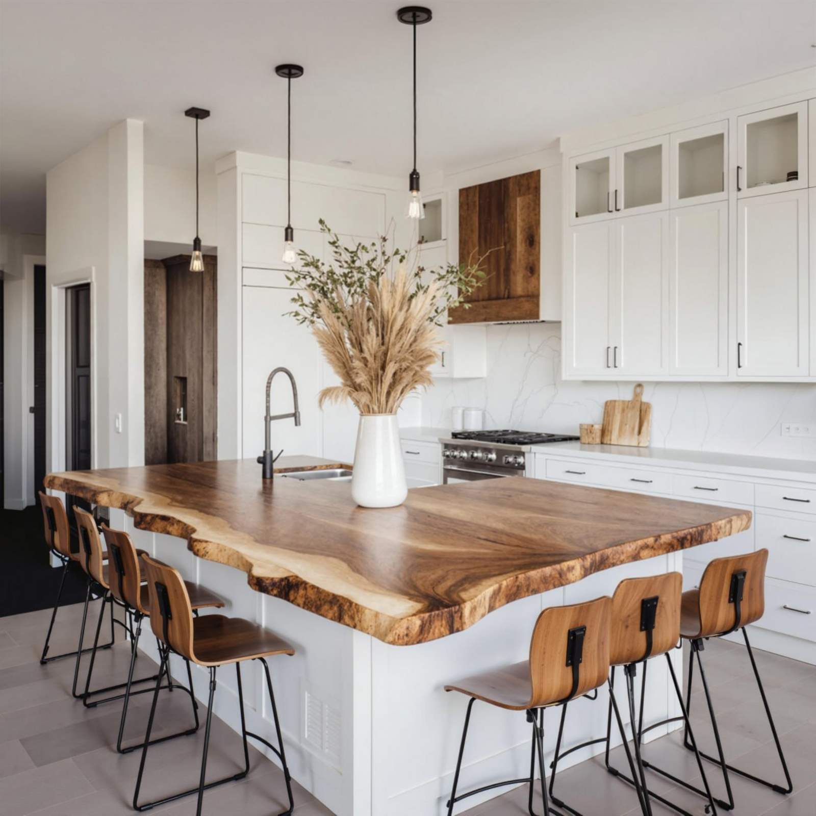 Farmhouse Live Edge Countertop Unique Kitchen Style SILDTTNKCT002