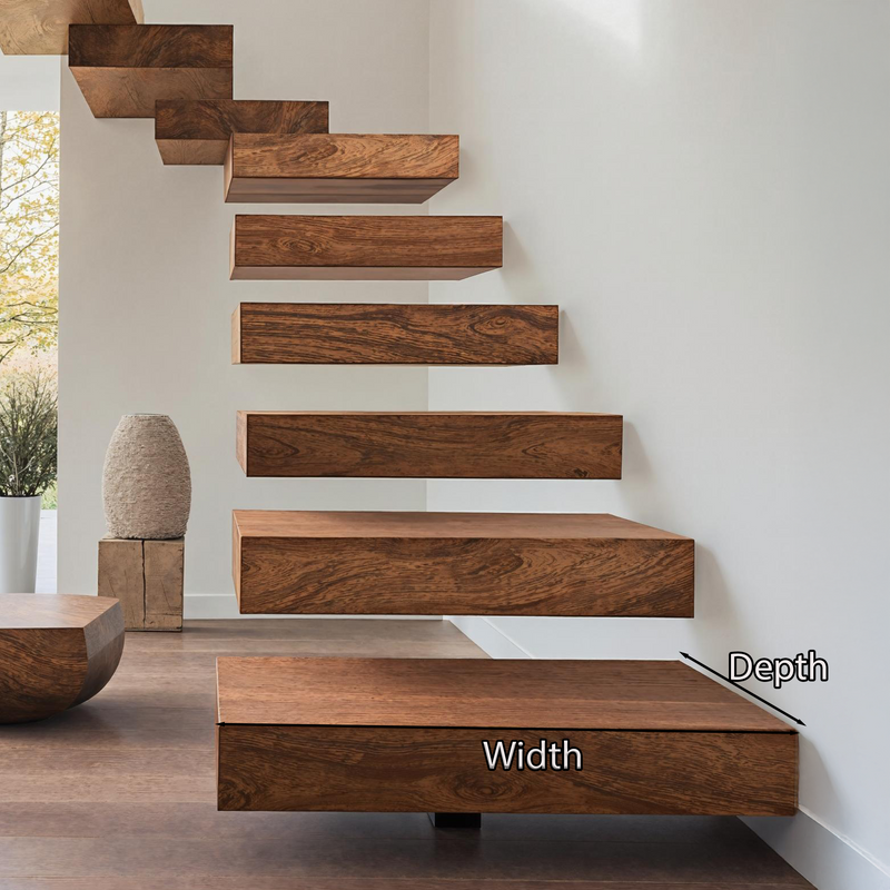Rustic Live Edge Stairs For Living Room SILDTFLS011