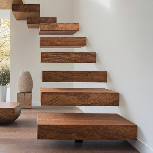 Rustic Live Edge Stairs For Living Room SILDTFLS011